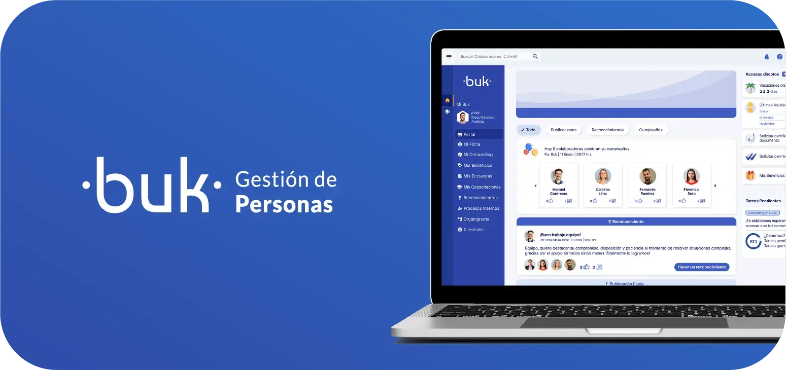 Contáctanos - empieza ahora | Buk Chile